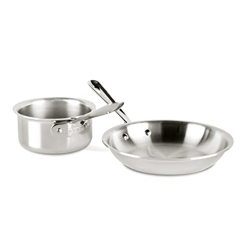 All-Clad - 4108201S All-Clad Kitchen Helper Fry Sauce pan, 8 inch and 1 quart, Steel
