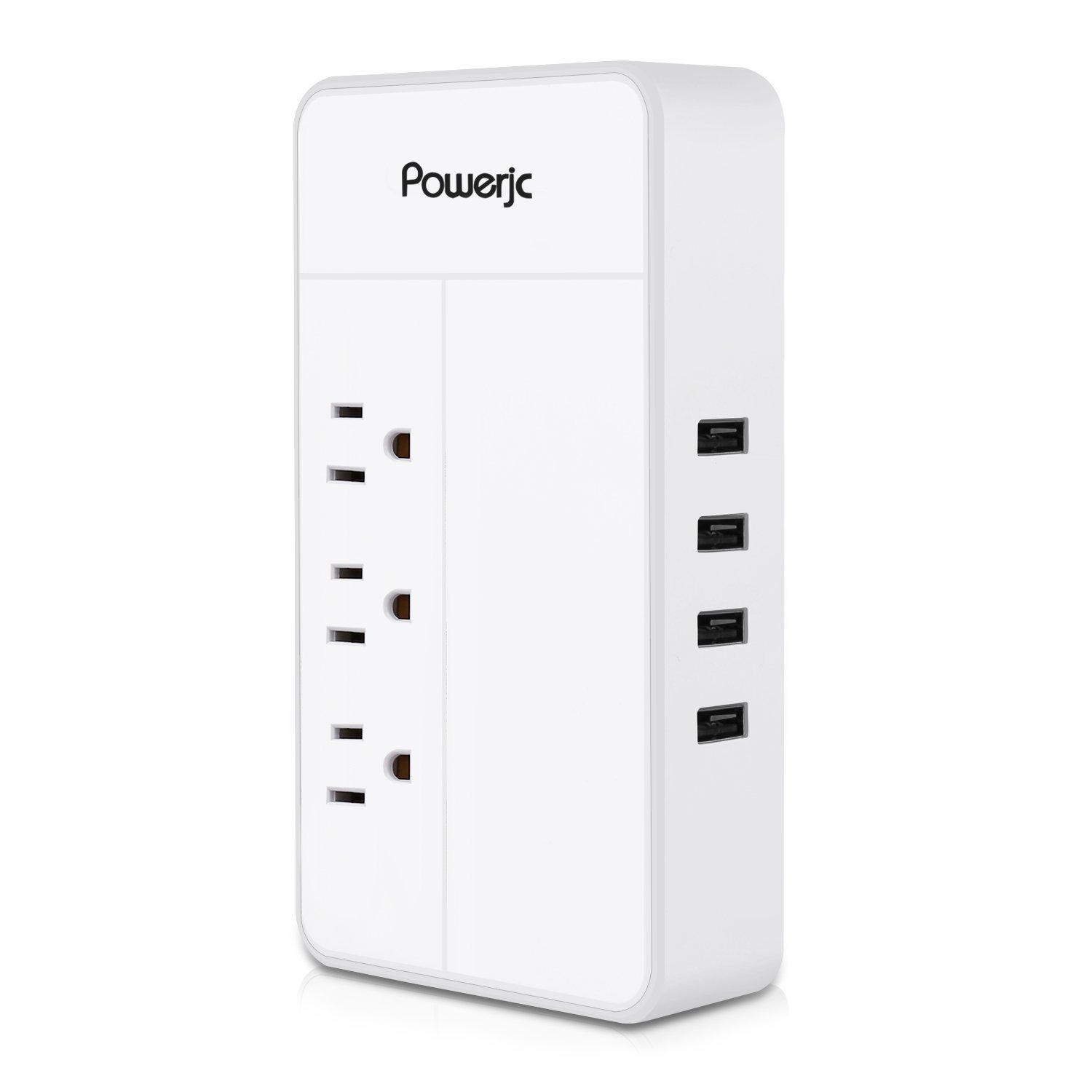 Travel Adapter Power Voltage Converter Step Down 220V to 110V 1875W with 4 Smart USB Charging for Hairdryer ETL Powerjc
