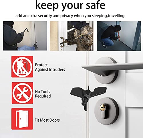 Door Lock, PENMAMA Portable Door Lock for Travel,Security Devices, Additional Aafety and Privacy Door Locker for Home, Hotel, School, Apartment, Dormitories