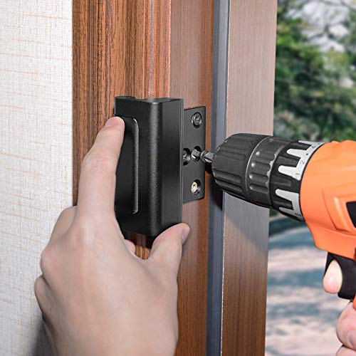 Door Reinforcement Lock ,3" Security Door Lock for Kids,Home Child Proof Door locks Withstand 800 lbs for Inward Swinging Door ,Easy to Install.
