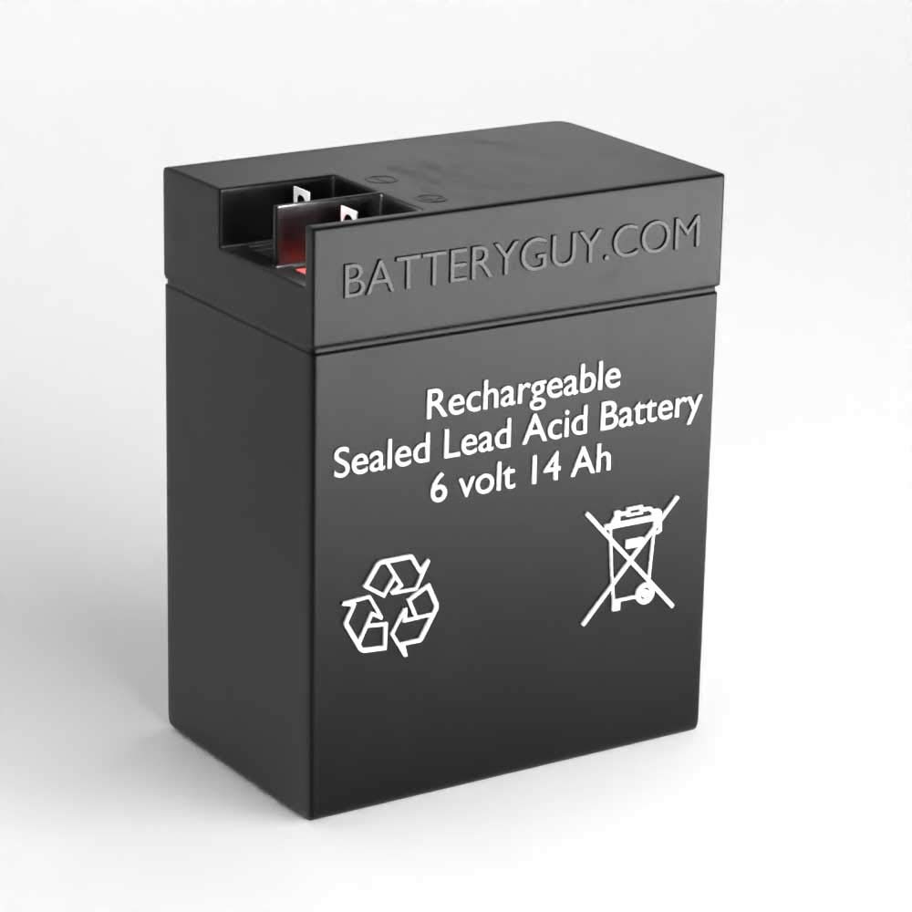 BatteryGuy SLA0975 replacement 6V 14.0Ah SLA battery - BatteryGuy brand equivalent (Rechargeable) - Qty of 1
