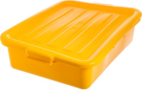 CFS N4401004 Comfort Curve Ergonomic Wash Basin Tote Box, 5" Deep, Yellow