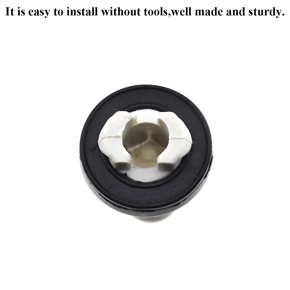 Auleswet 3/5 inch(15mm) Air Conditioner Drain Hose Connector Conduct Condensate Plug Teeth Seal Washer Elbow Fitting Quality Plastic Easy Install Grey 2 Pieces for Window AC Unit Mini Split Frigidaire