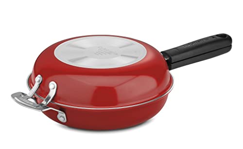 Cuisinart FP2-24R 10-Inch Nonstick Set Frittata Non-Stick Sauce Pan, Red