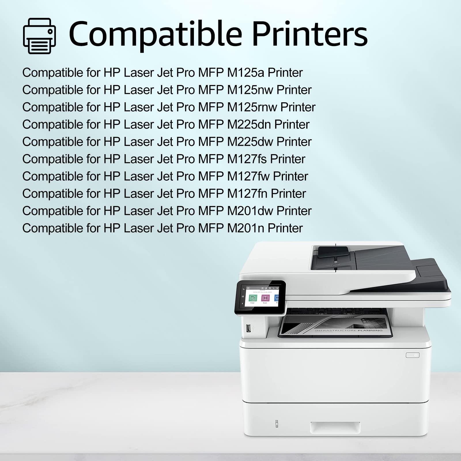 greencycle Compatible CF283A 83A Toner Cartridge Replacement for HP Laserjet Pro MFP M125a M125nw M125rnw M225dn M225dw M127fw M201dw M201n Printer ( Black,3 Pack )