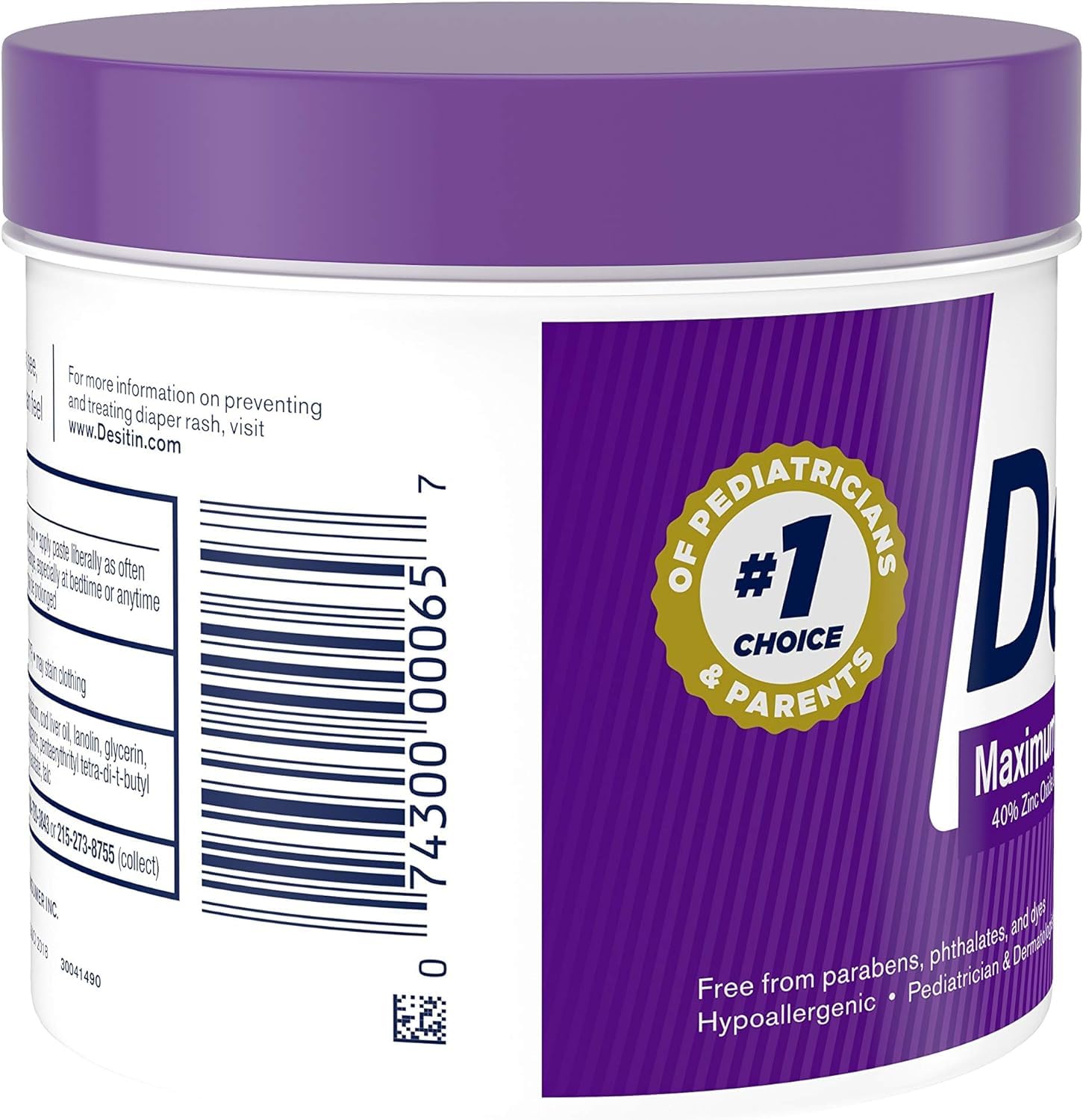 DESITIN Maximum Strength Original Paste 16 oz (Pack of 2)