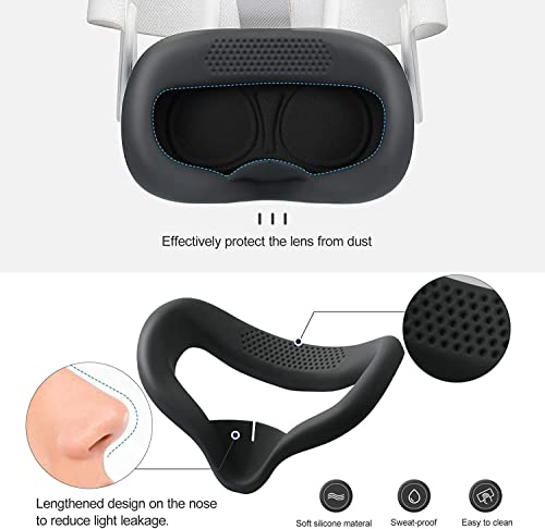 ANNAPRO Hard Carrying Case for Oculus Quest 2, Carrying Travel Case Compatible with Meta/Oculus Quest 2 Headset, Storage Bag for Quest 2 Accessories with Lens Cap Silicone Face Cover Adjustable Straps, Grey