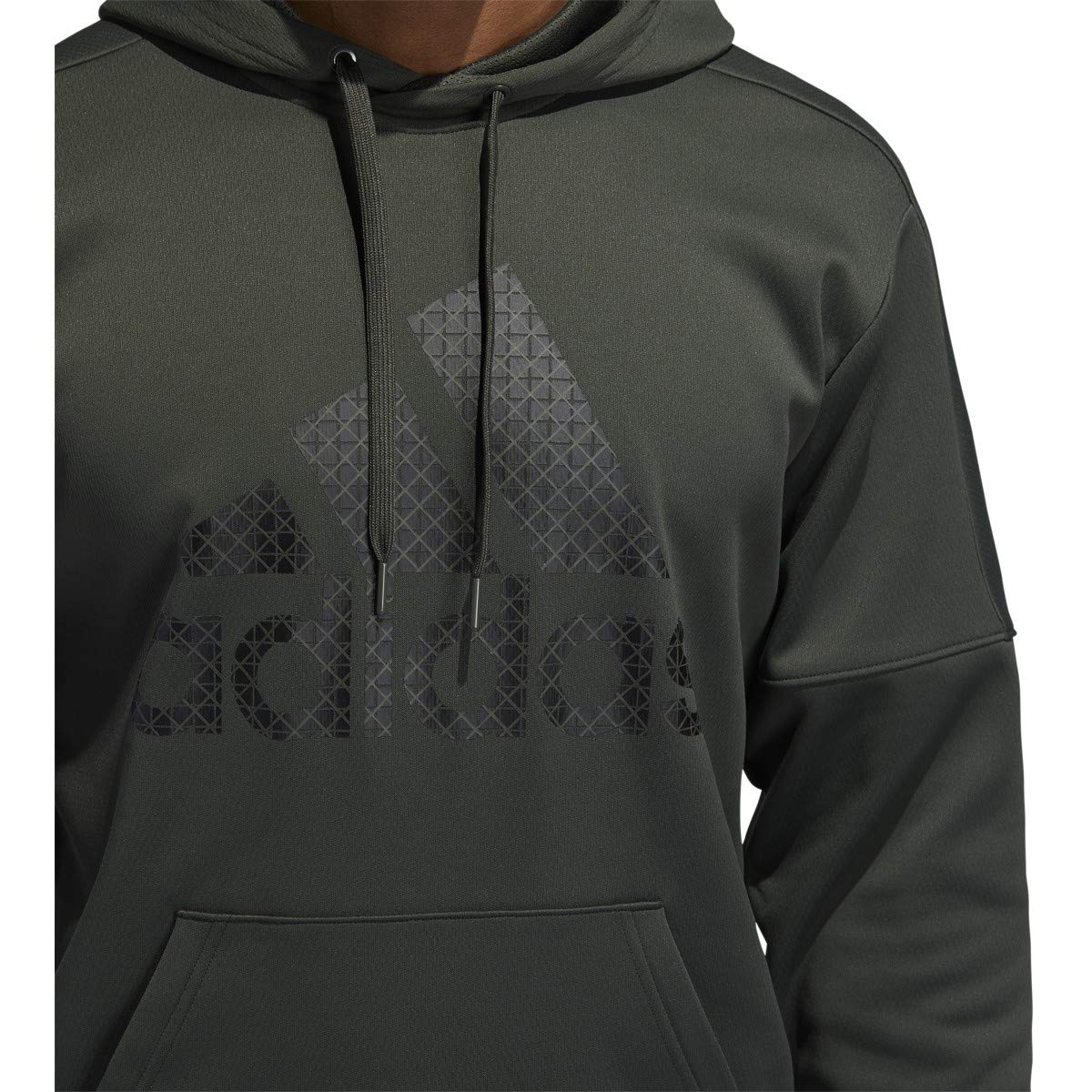 adidas Men's Athletics Essential Cotton Pullover Hoodie (Legend Earth, Medium)