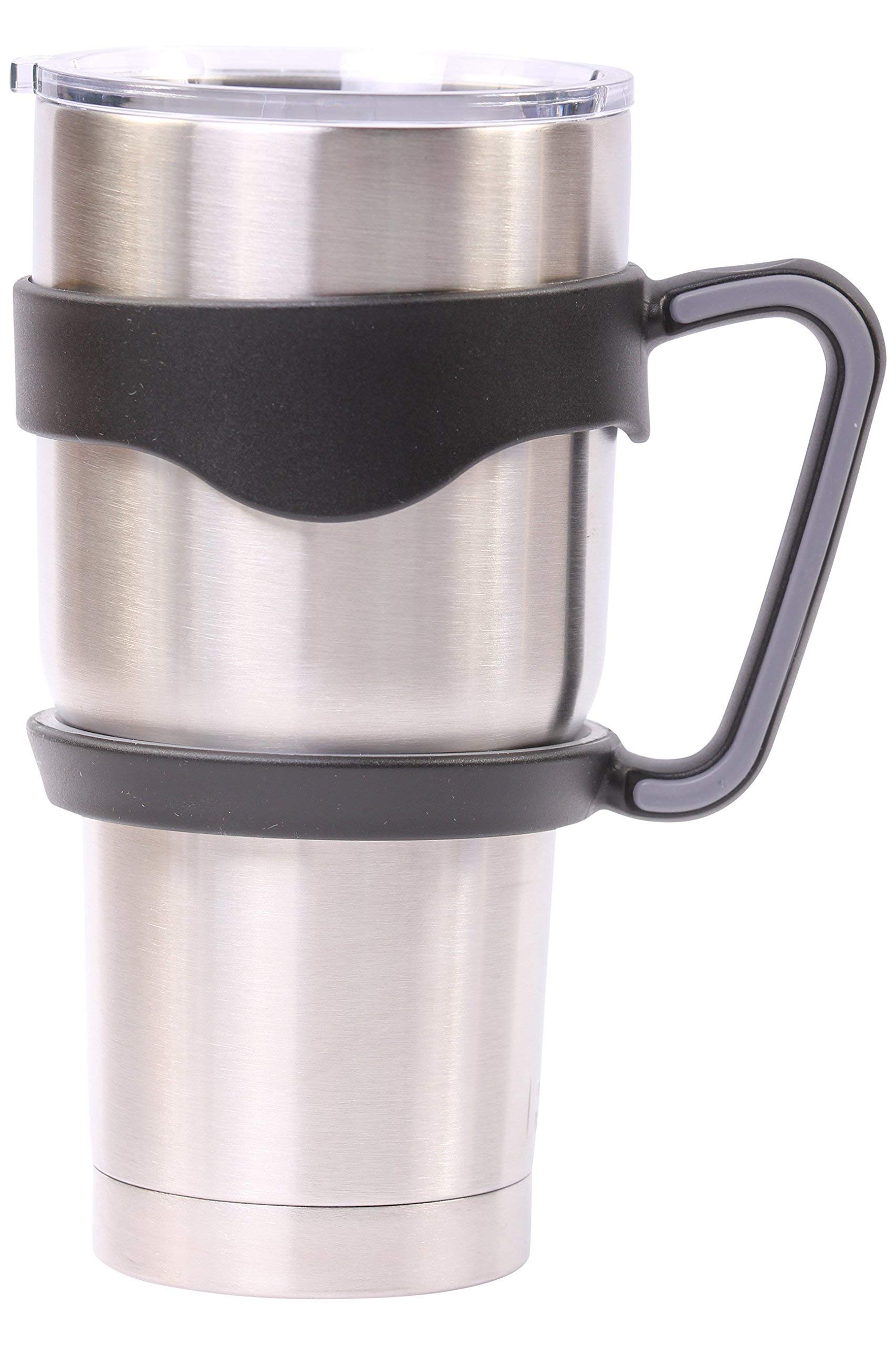 4 Bend Stainless Steel Straws Ozark Trail 30-Ounce Double-Wall Rambler Vacuum Cups - CocoStraw Brand Drinking Straw (1 Handle 30oz)