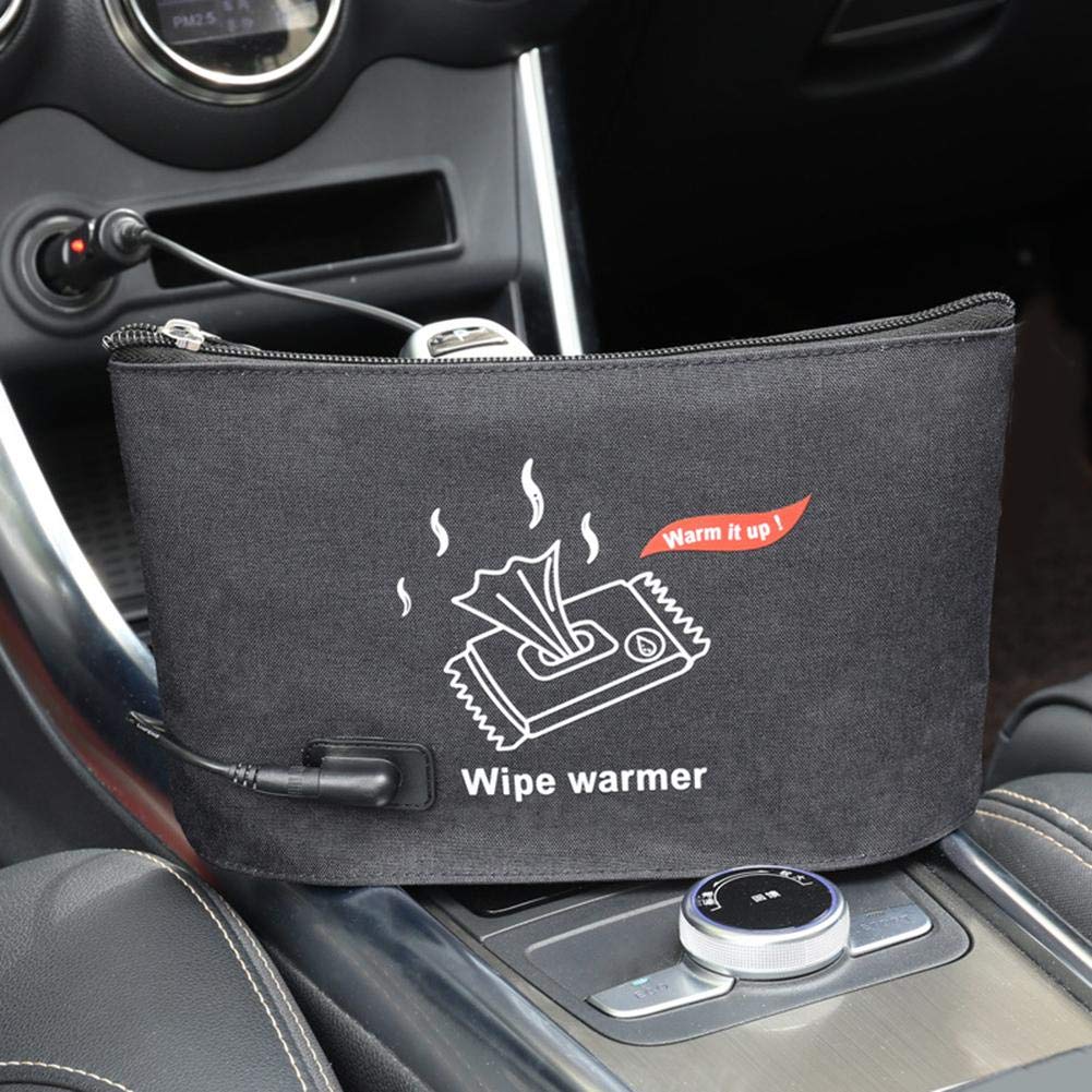 SmarTopus Portable Car Wipes Heater Warmer Baby Wipes Thermostat Heating Bag
