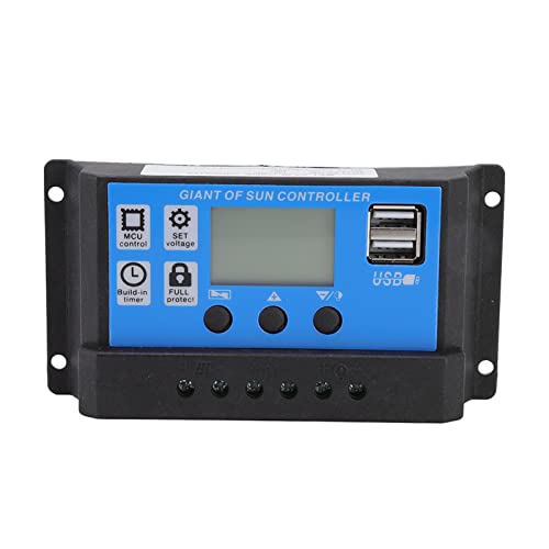 600W 18V Solar Panel Kit, 100A Solar Charge Controller with Battery Clips Battery Charging Kit for Marine Boat RV Camping Emergency Power