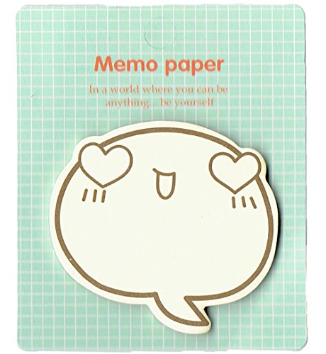 Cute Sticky Note Pads - Smiling Expressions - Pack of 4 - Fun Sticky Notes