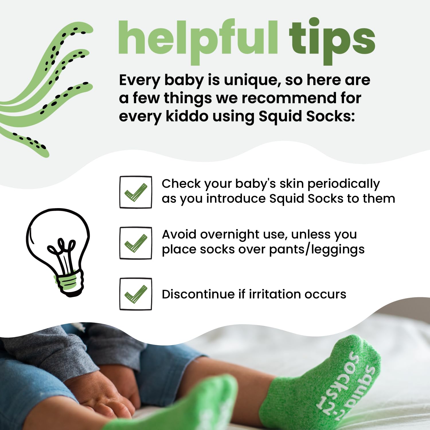 squid socks Viscose from Bamboo Socks | 0-6M, 6-12M, 12-24M, & 2T-3T | Socks that Stay On | As Seen on Shark Tank | Carey