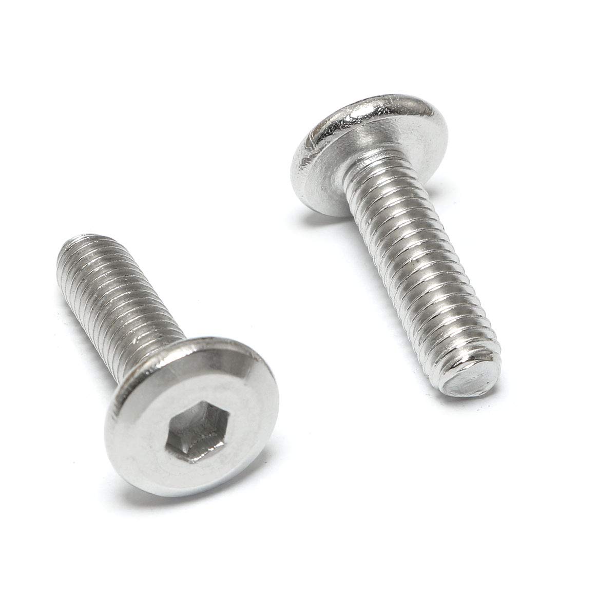 Pro Bamboo Kitchen 24pcs 304 Stainless Steel Hexagon Socket Head Screw, M6x20mm Inverted Flat Head Bolt, Oblique Round Head Hexagon Screw, Furniture Screw Countersunk Connector Fastener