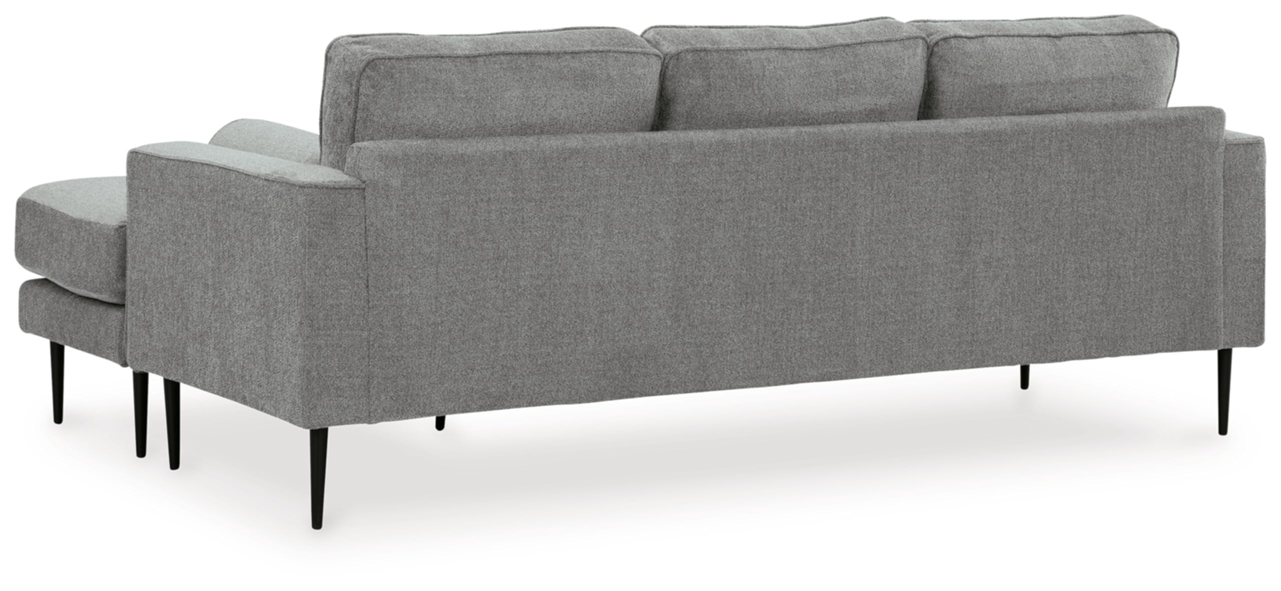 Signature Design by Ashley Hazela Contemporary Sectional Sofa Couch with Chaise Lounge, Gray