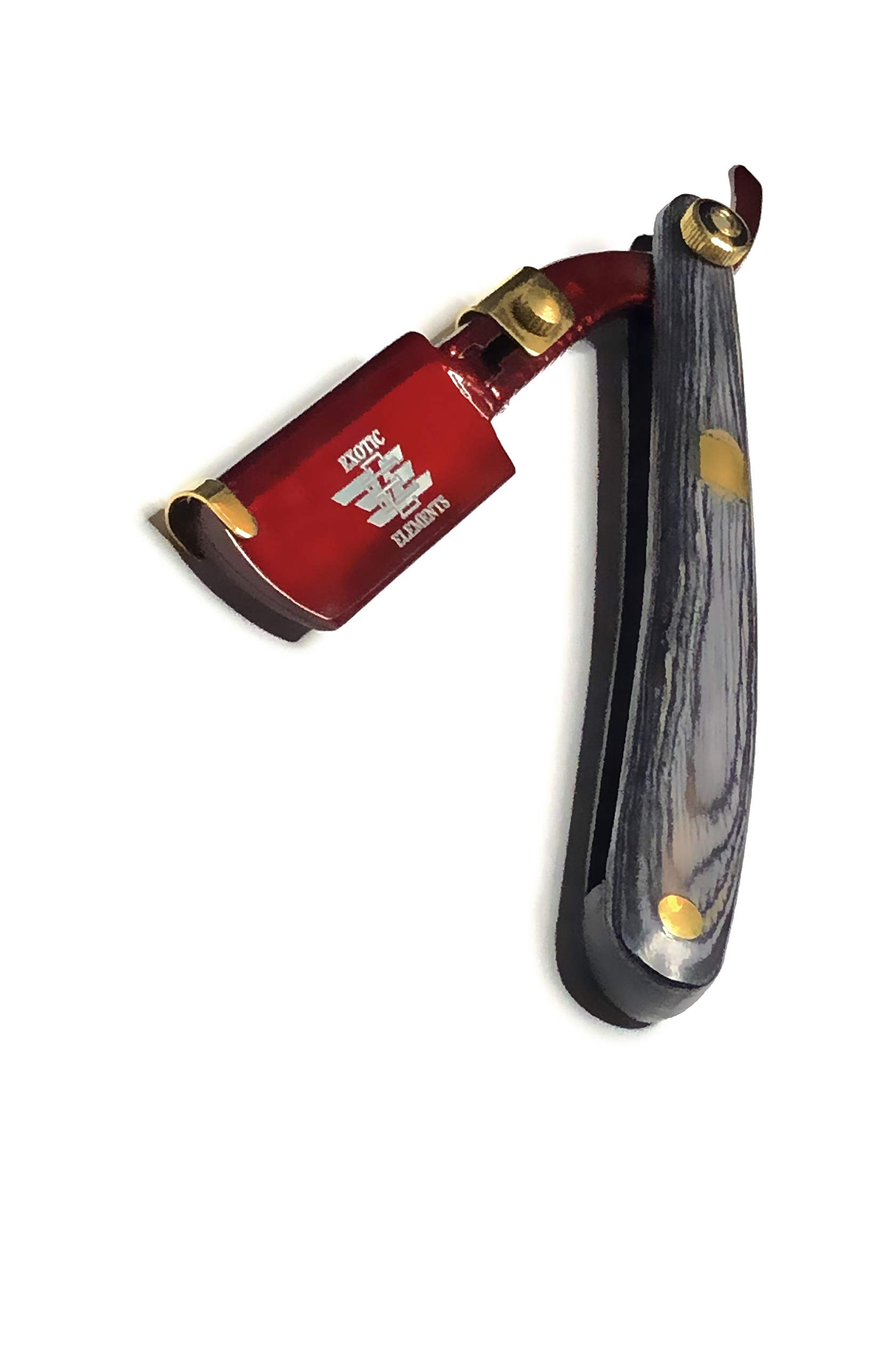 Special Edition Black, Gold, and Maroon Shaving Professional Straight Edge Razor Knife - Cut Throat Shavette - All Purpose Shaver