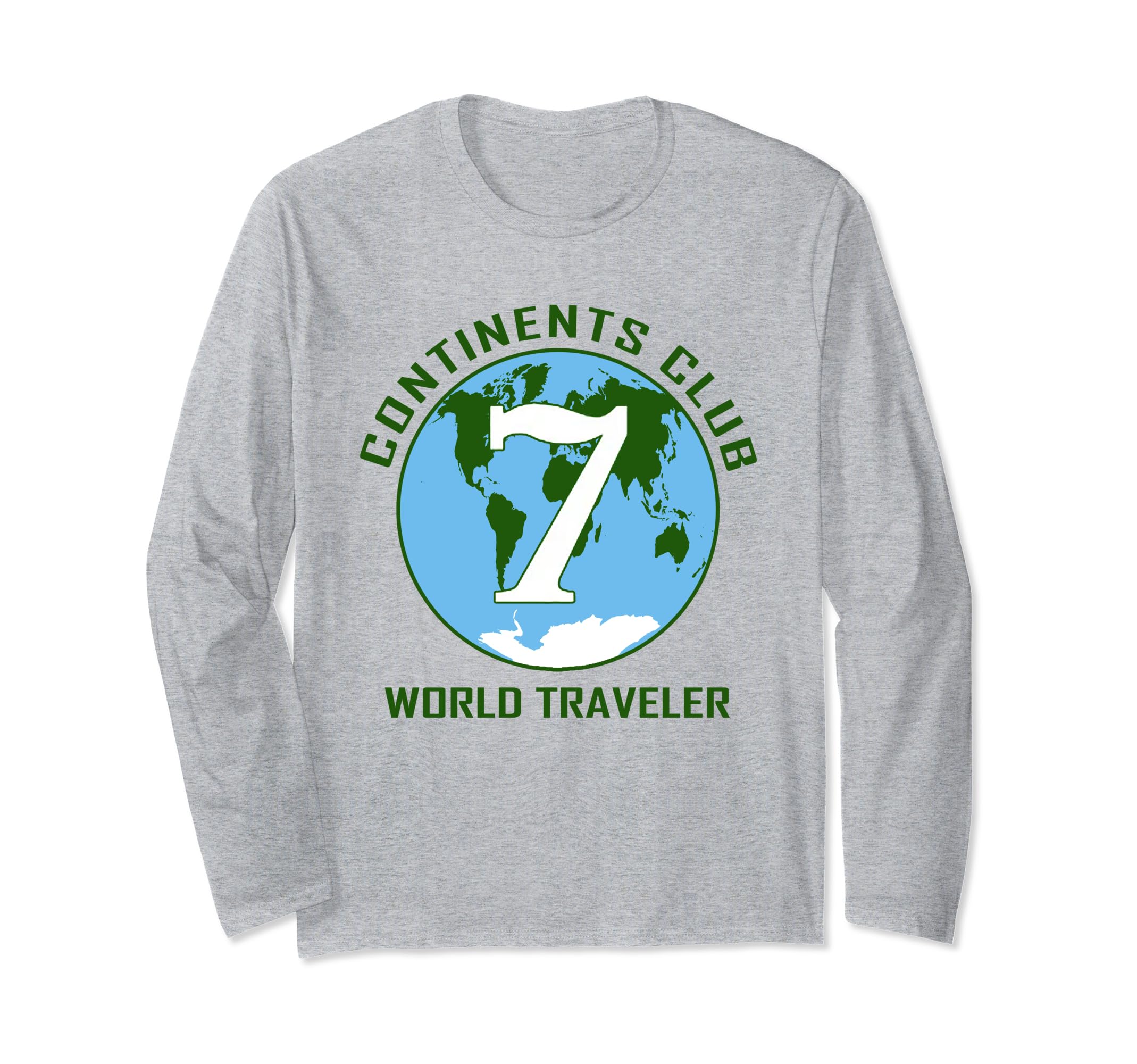 7 Continents World Traveler Club Long Sleeve T-Shirt