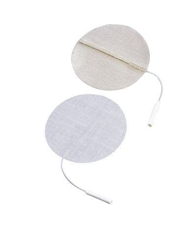 Dura-Stick Premium Electrode, 2.0" Round, stainless steel mesh, 40/pack