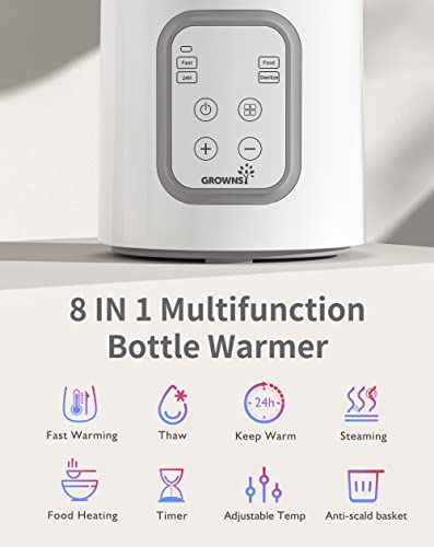 GROWNSY Baby Bottle Warmer & Bottle Sterilizer