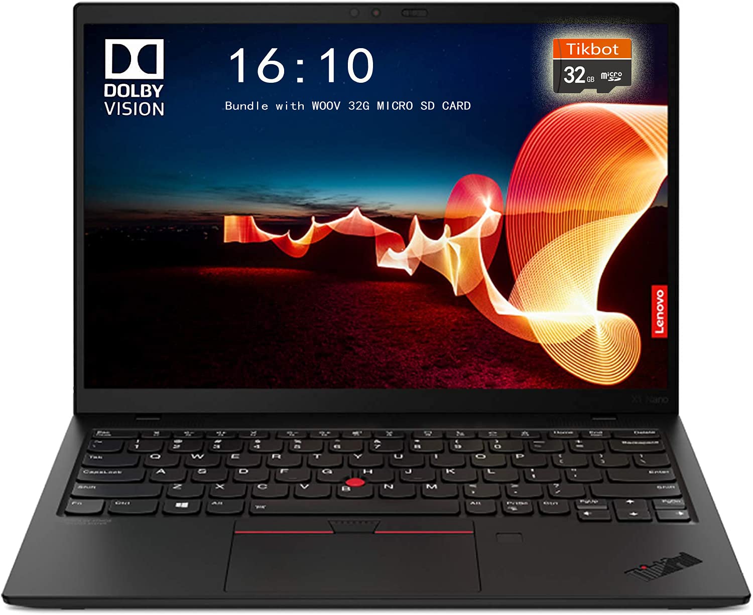 Lenovo ThinkPad X1 Nano Laptop, 13.0" 2K (2160x1350) 16:10 IPS 450nits, Intel Evo i5-1130G7, Webcam, Backlit KB, Wi-Fi 6, Thunderbolt 4, Iris Xe, Windows 10 Pro (16GB RAM | 512GB PCIe SSD)
