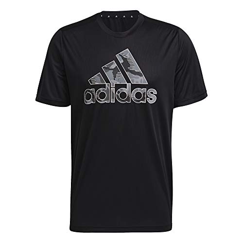 adidas mens Camo Graphic Tee 2 Black Small