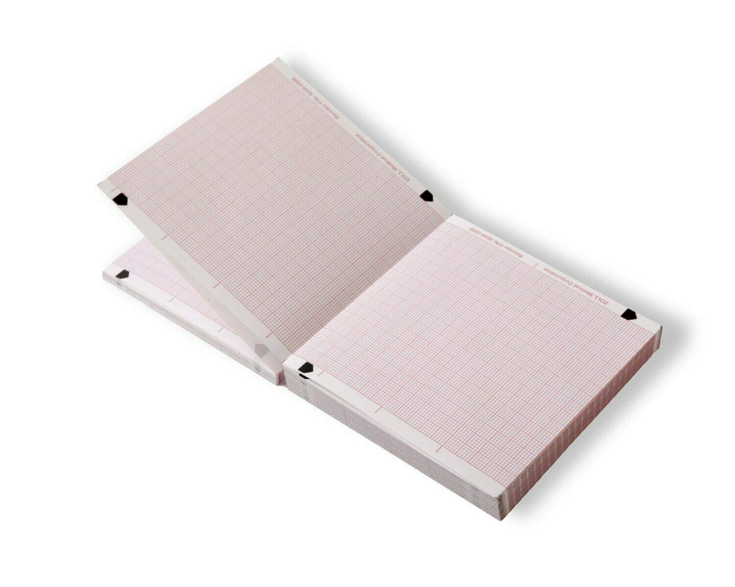 ZOLL 8000-0302 Original Recorder Paper, 80 mm Fan Fold for for M, E & R Series (1 Box of 10)