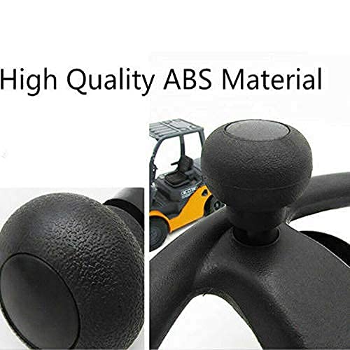 Anonyme 8mm Screw Steering Wheel Spinner Knob Turning Aid Ball Tractor Forklift Assembly Black