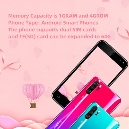 aderroo Smartphone,F17pro,Unlocked Cell Phone, 5.0inch Screen,Front and Rear Cameras,1GB RAM 4GB ROM,Only Supports Dual SIM Card Frequency Band of 3GWCDMA:850/2100MHZ(Black)