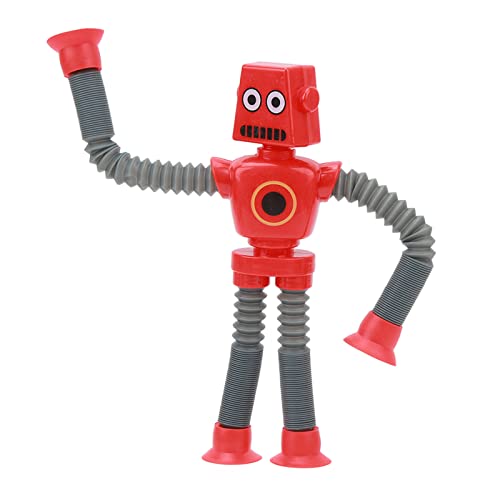 AMONIDA Robot Puzzle Toy with Stretch Tube, Telescopic Suction Cup Robot Toy Flexible for Home