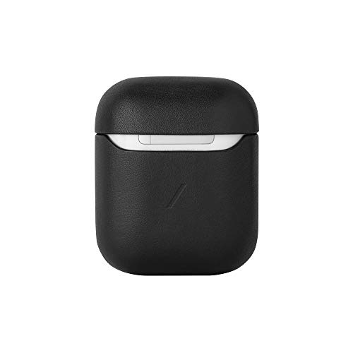 Native Union Leather Case for AirPods β Handcrafted Fully-Wrapped Genuine Italian Leather case β Support Wireless Chargers β Compatible with AirPods Gen 1 & Gen 2 (Black)