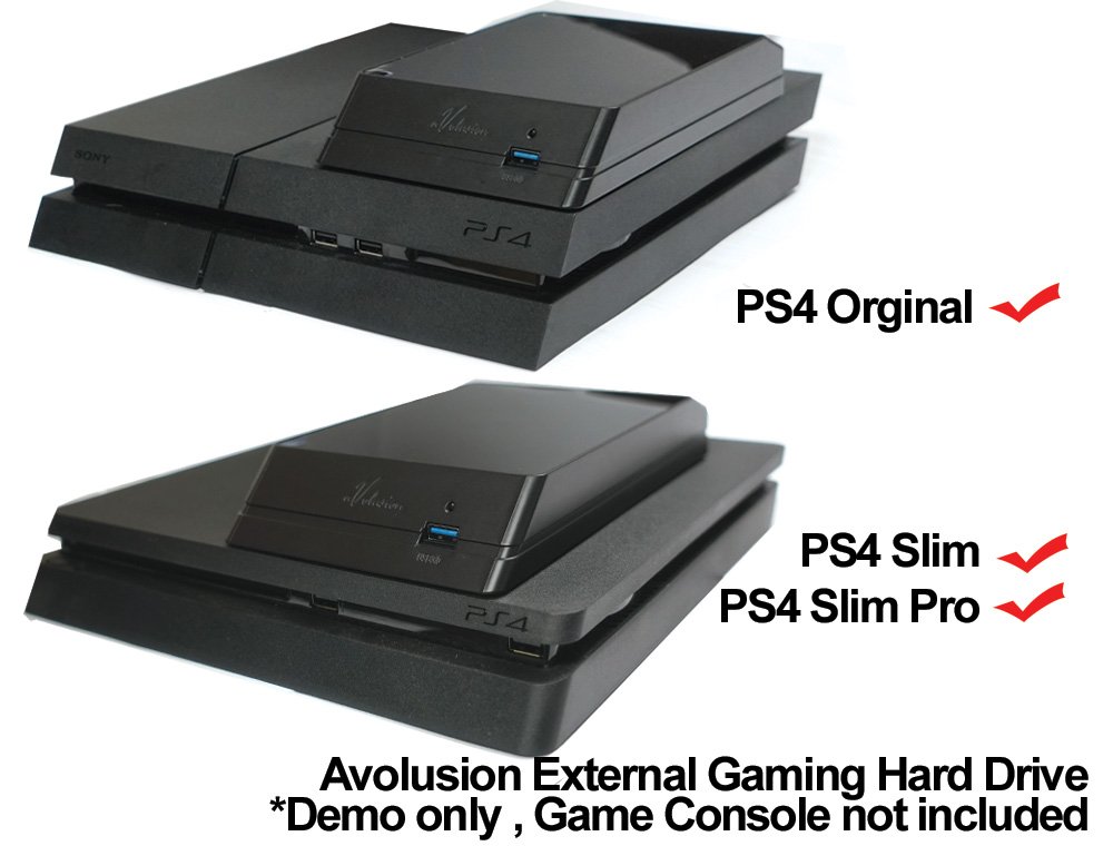 Avolusion HDDGear 5TB (5000GB) 7200RPM 64MB Cache USB 3.0 External PS4 Gaming Hard Drive (PS4 Pre-Formatted) - PS4, PS4 Slim, PS4 Slim Pro - 2 Year Warranty