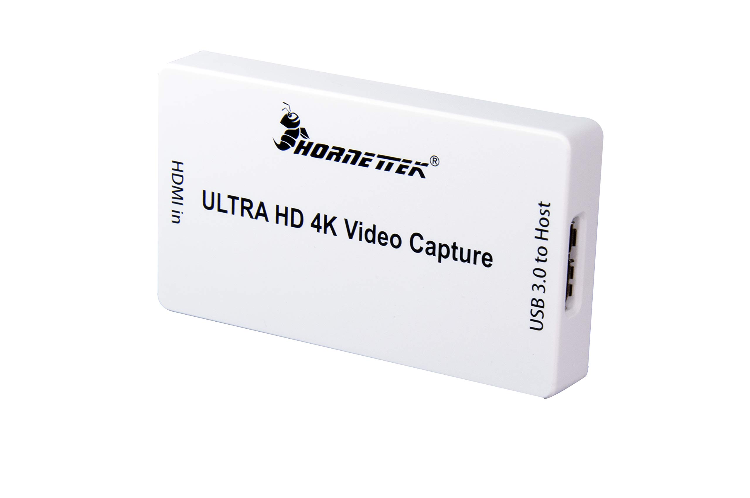 HornetTek True 4K UHD Game Recorder True 4K Recording Input & Output USB 3.0 Video Capture Device Zoom Compatible