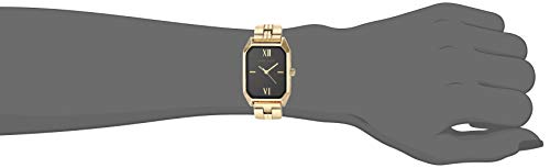 Anne Klein Women's Japanese Quartz Dress Watch with Metal Strap, Gold, 14 (Model: AK/3774BKGB)