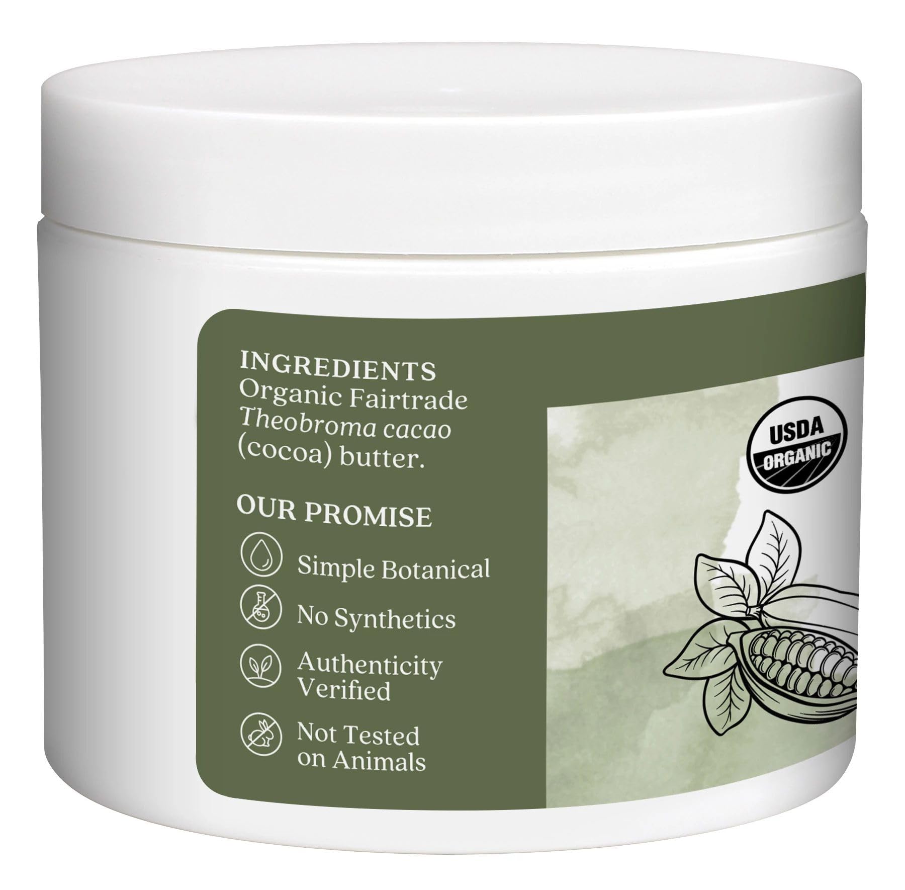 Aura Cacia Natural Cocoa Butter, 4 Ounce (113 g)