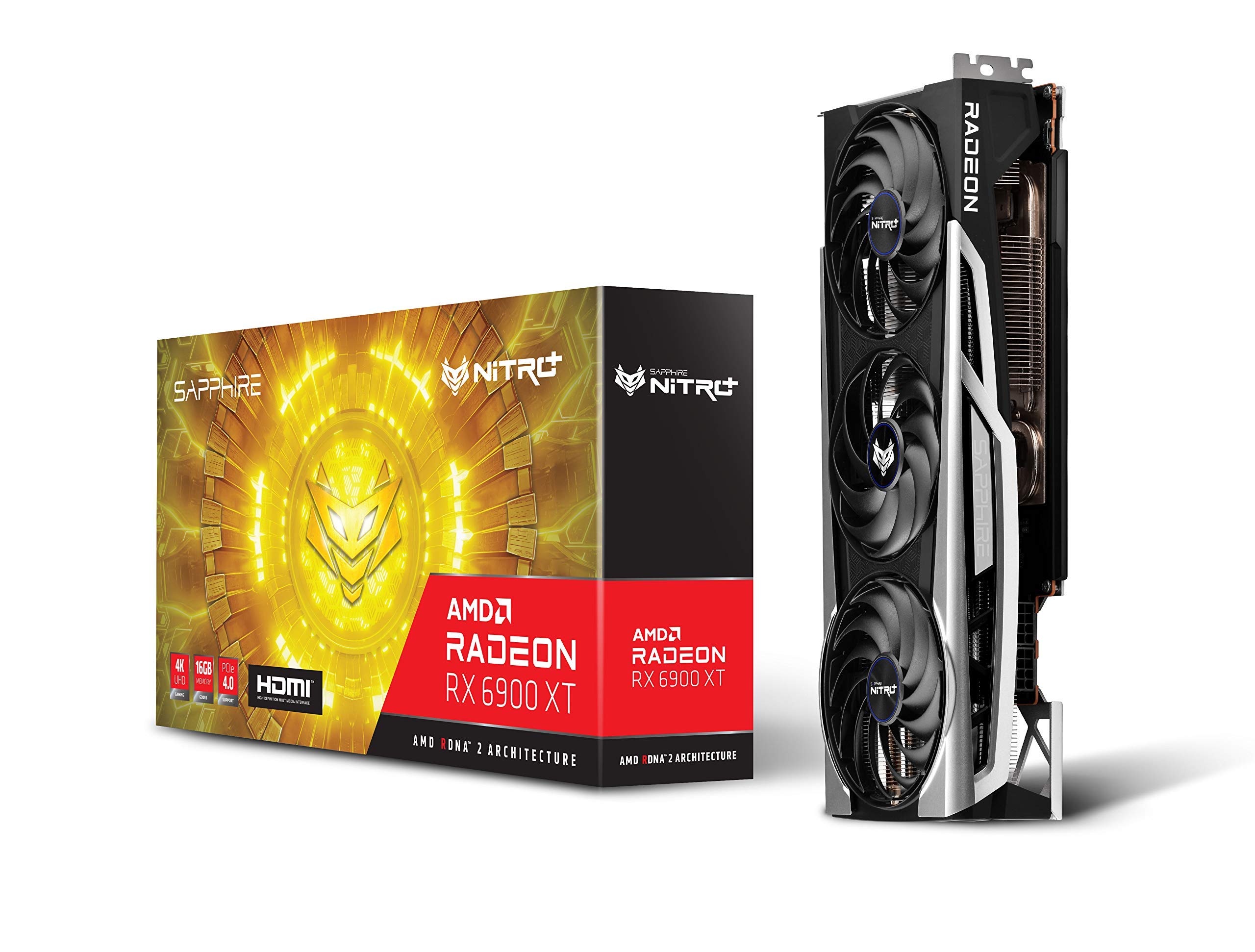 Sapphire Technology 11308-01-20G Nitro+ AMD Radeon RX 6900 XT PCIe 4.0 Gaming Graphics Card with 16GB GDDR6 (Renewed)