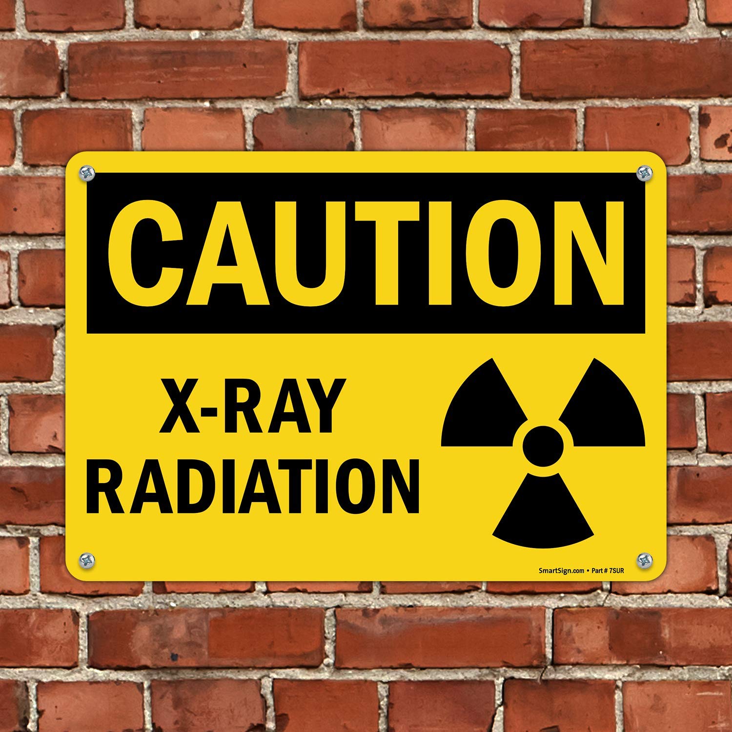 SmartSign “Caution - X-Ray Radiation” Sign | 10" x 14" Plastic