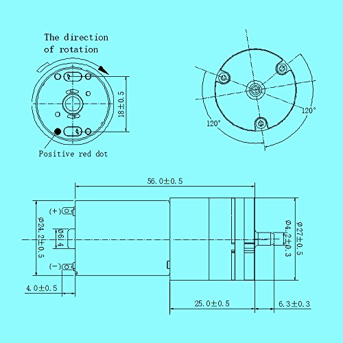 DIMINUS DC 6V Mini Air Pump Motor, DIY and Replacement Accessories, Best for Aquarium Tank Oxygen Circulate (4 Pack)