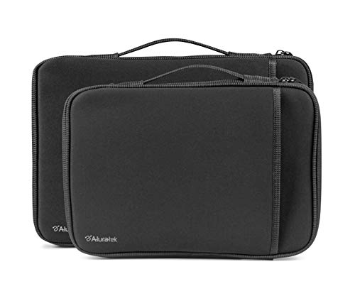 Aluratek Universal 14" Laptop, MacBook, Chromebook, Tablet Sleeve with Handle (ALS14F)
