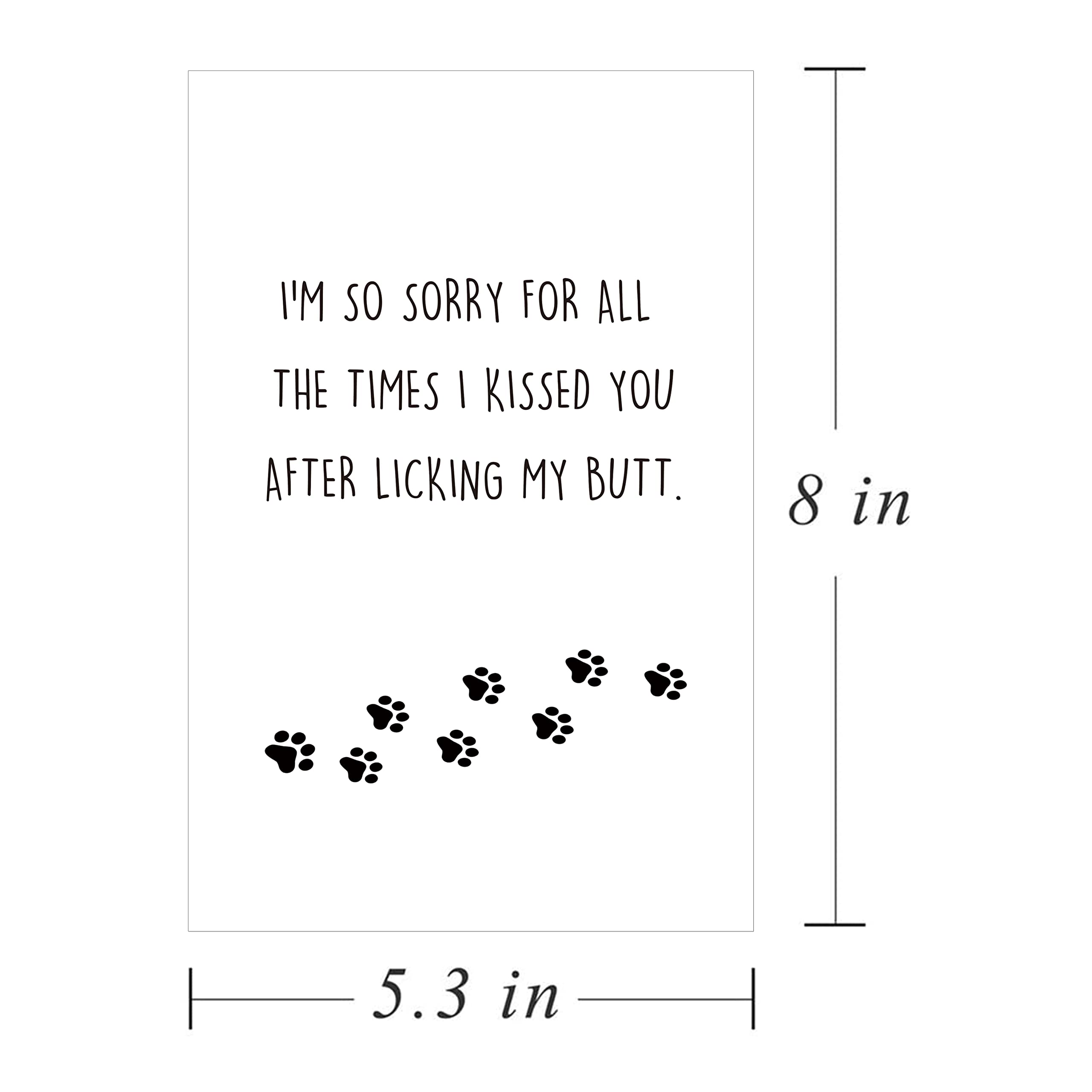 Comting Funny Card for Dog Mom Dad, Hilarious Birthday Card From Dog, Dog Cat Lover Birthday Mother's Day Card