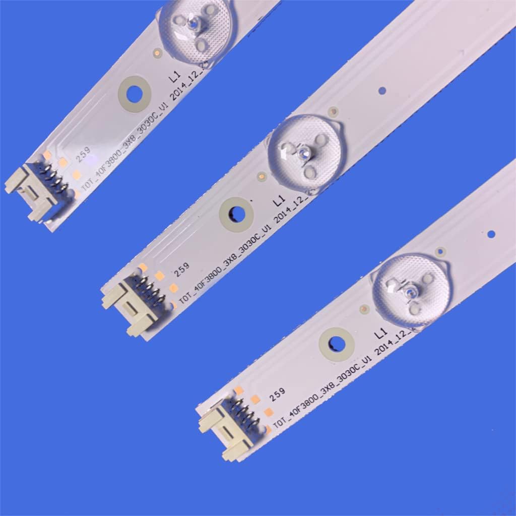 3pcs 6v LED Backlight For 40D2730 l40f3303b l40f3301b l40f3800a lvf400ss0te2v2 strip bar TOT_40F3800_3X8_3030C-V1 40FS3750