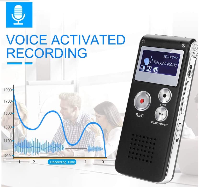 64GB （2024 New and Upgraded Edition） Digital Voice Recorder Voice Activated Recorder Mini Voice Recorder Upgraded Small Audio Recorder with MP3&USB for Lectures, Meetings, Interviews……