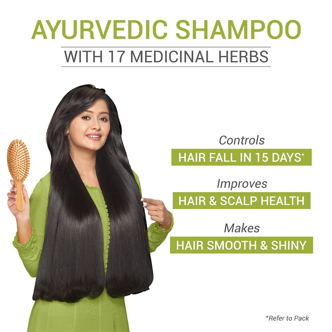 Sesa Ayurvedic Medicinal Shampoo, Bhringraj & 16 Rare Herbs, All Hair Types, 200 ml, Pack of 1, Paraben Free