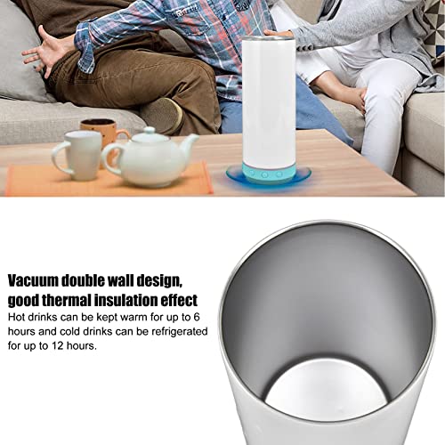 Bluetooth Speaker Cup, 20oz Bluetooth Music Cup Portable Detachable Stainless Steel Sublimation Music Insulated Bottle Insulated Mug Vacuum Water Bottle (Blue Bottom)(Blue background)