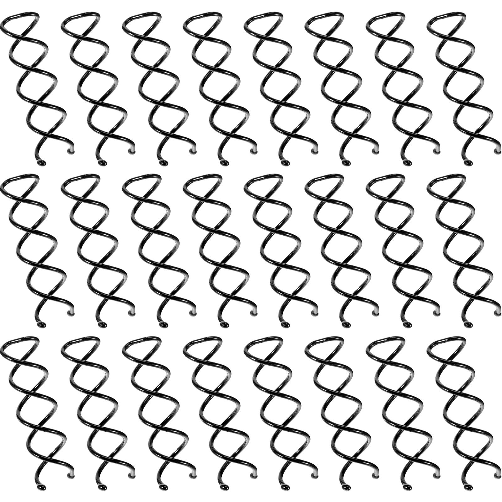 WILLBOND 25pc Spiral Hair Pins Non-scratch Round Clip Corkscrew Hair Pins Round Twist Screw Pins for Women Hair Style DIY