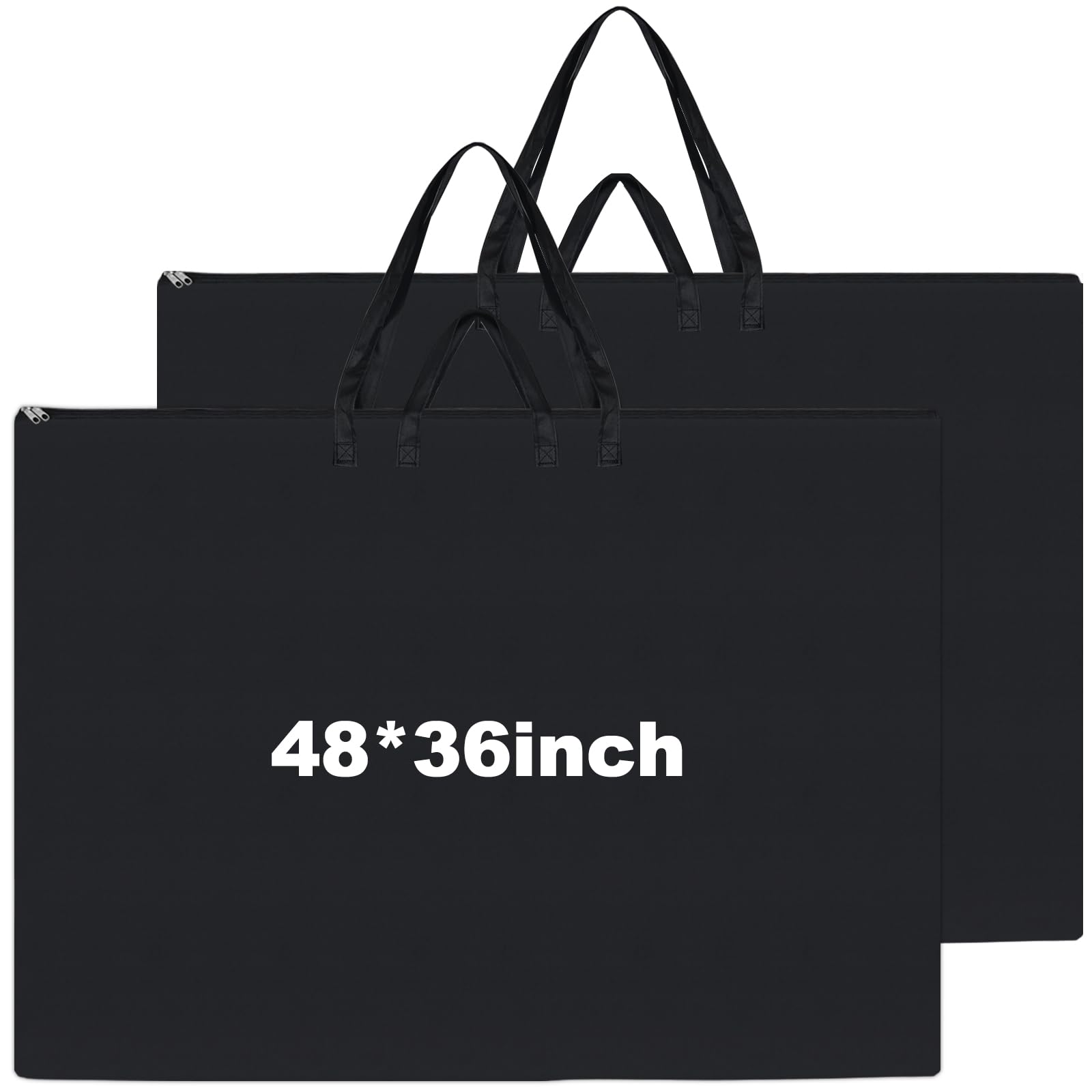 36 x 48 In Art Portfolio Bag Large Size Portable Waterproof 600D Oxford Cloth Storage Bag Large Posters Storage Bag for Artwork Artist Supply Organizer and Zippered Portfolio Folder
