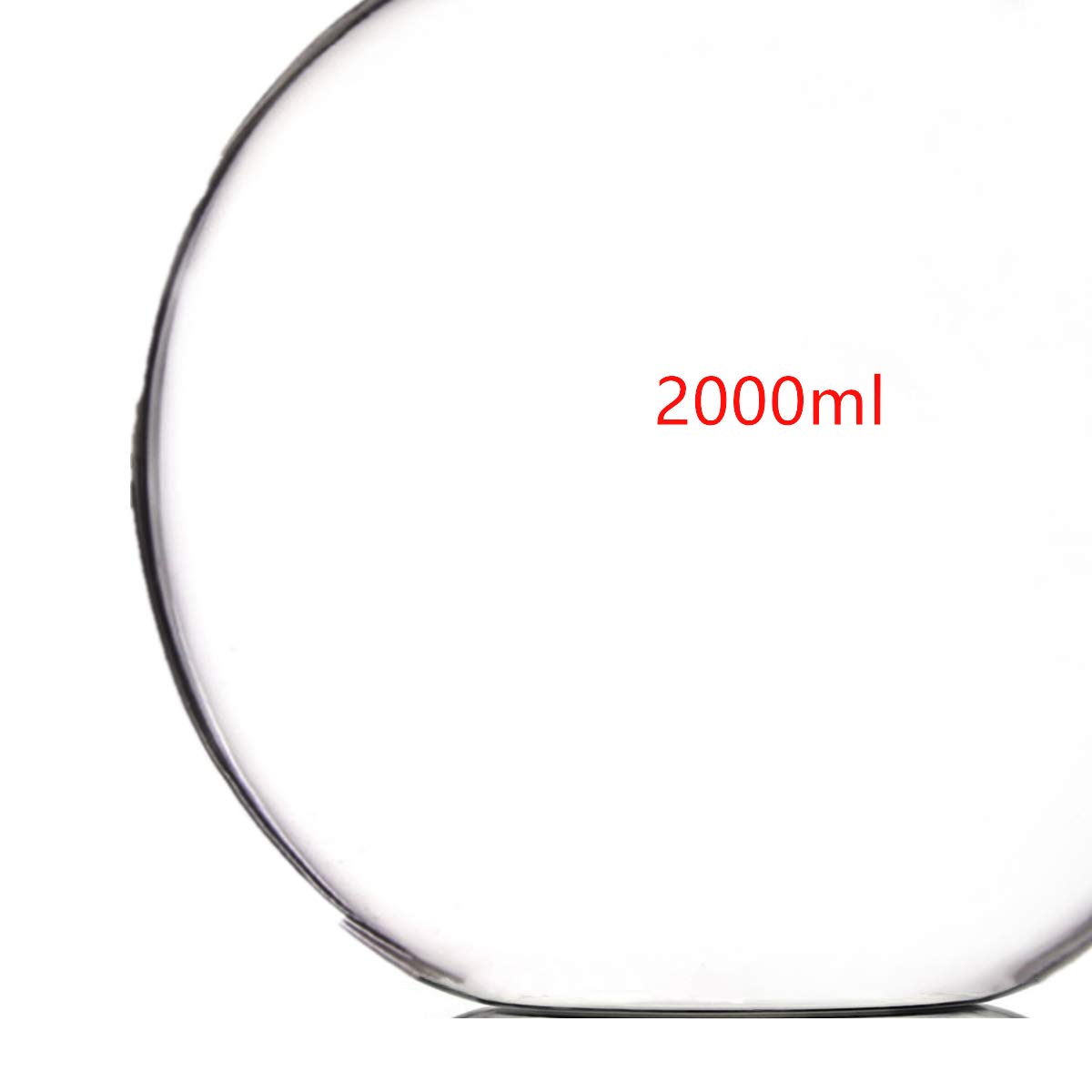 Deschem 2000ml,24/40,2-Neck,Flat Bottom Glass Flask,2L,Two Necks,Laboratory Vessel