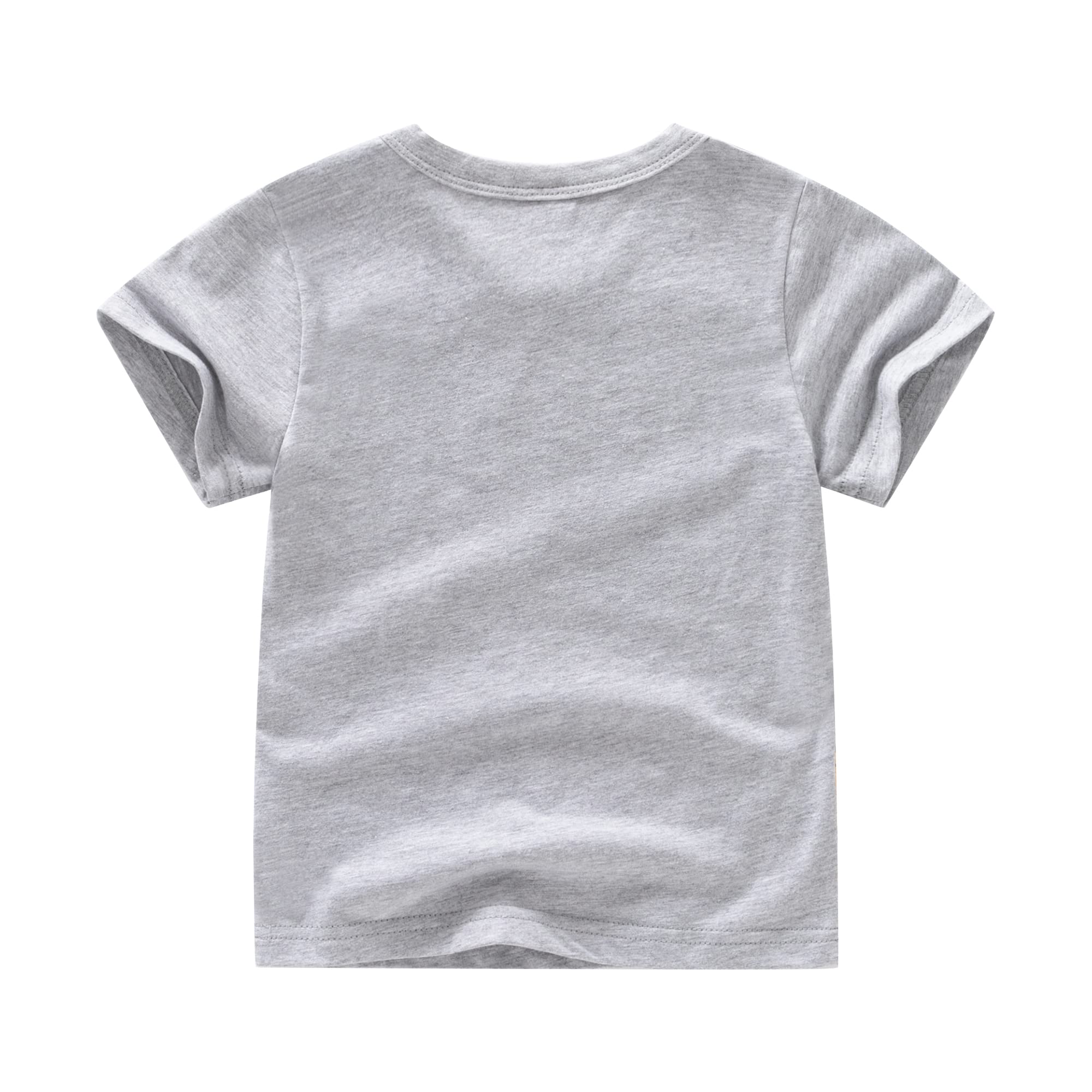 M RACLE Little Boys Toddler Short Sleeve Tee T Shirt(Excavator,4T)