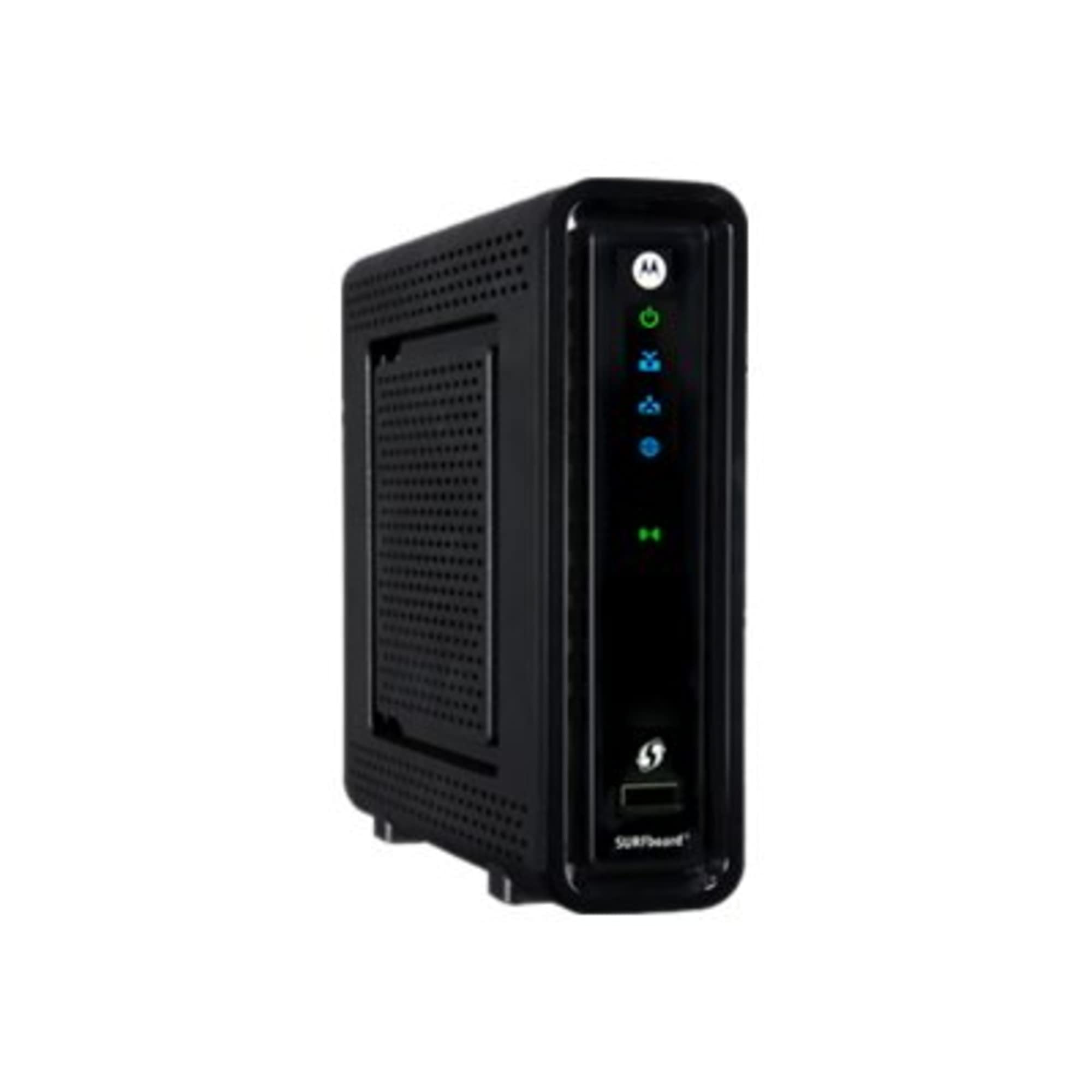 ARRIS SURFboard SBG6580 DOCSIS 3.0 Cable Modem/ Wi-Fi N300 2.4Ghz + N300 5GHz Dual Band Router - Retail Packaging Black (570763-006-00)