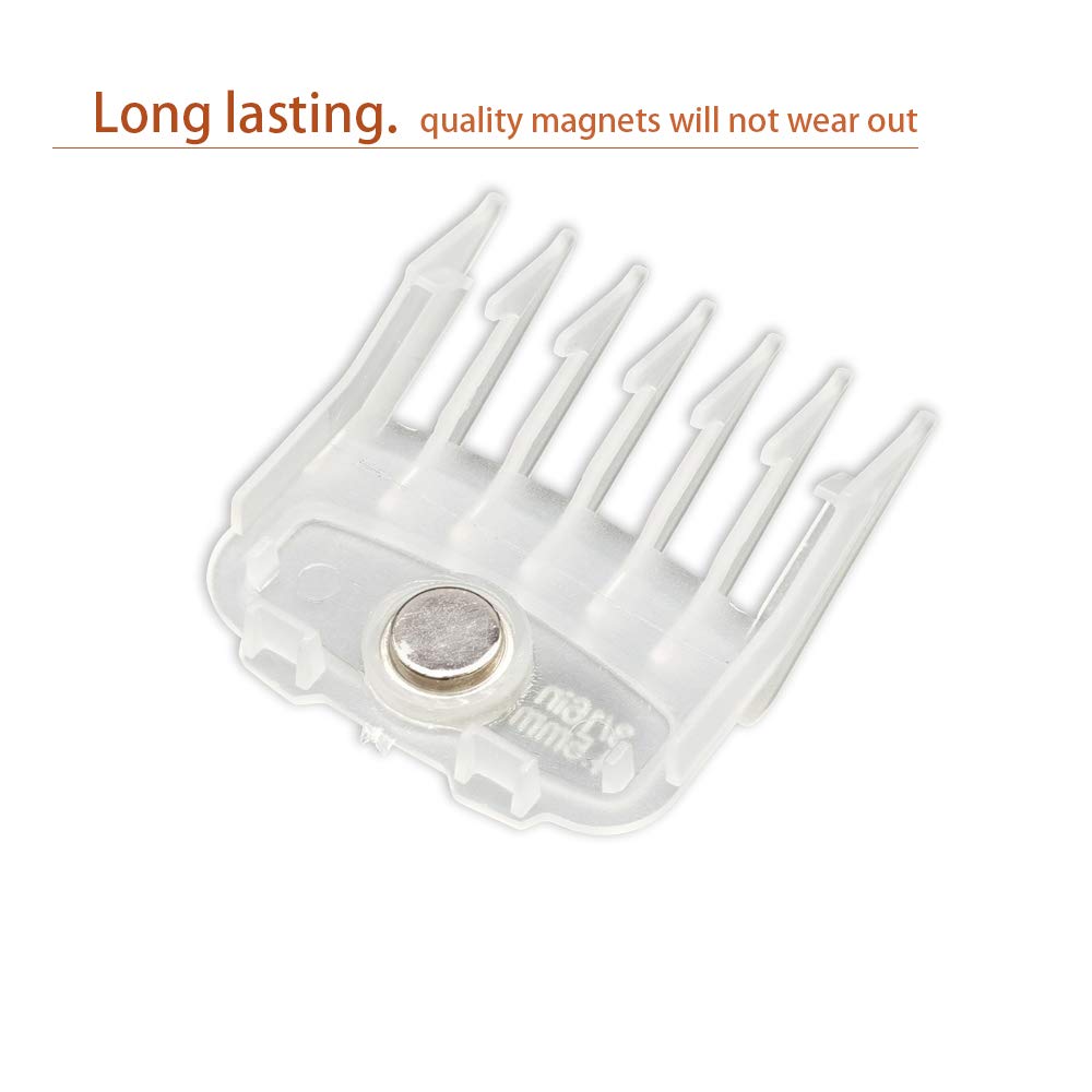 Professional Hair Clipper Guards Guides Hair Cutting Guides #3170-400- 1/8” to 1 fits for All Wahl Clippers