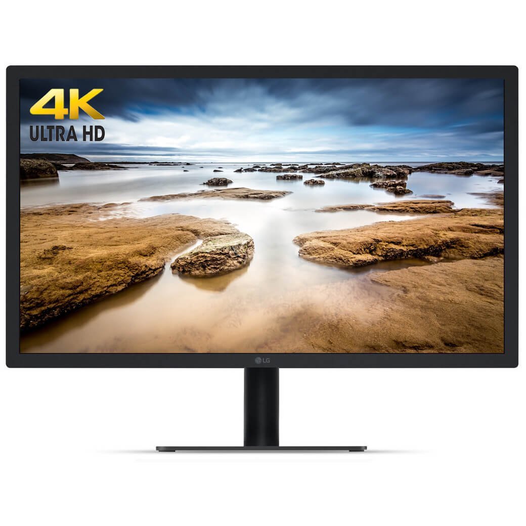 27" LG Ultra HD 5K Ultra Slim USB-C Monitor Widescreen LED IPS LCD w/ Webcam - Black - 27MD5KA-B (Renewed)